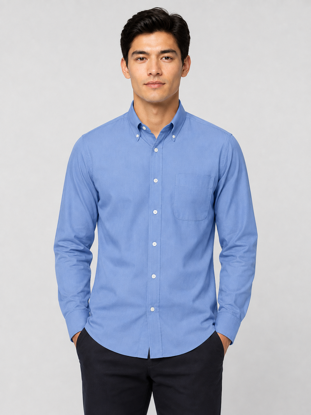 Рубашка LONG SLEEVE OXFORD SHIRT
