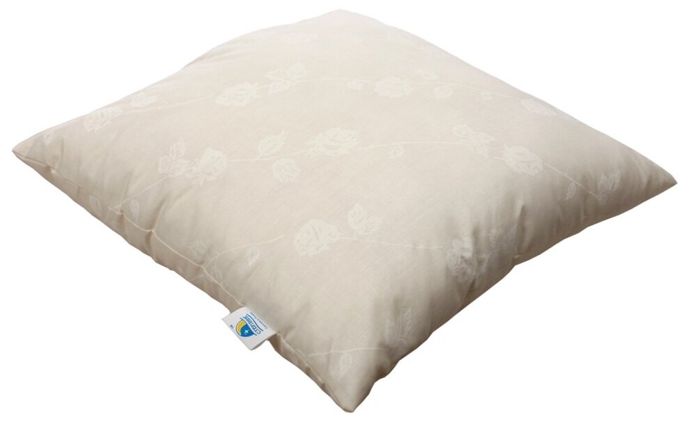 Подушка Sterling Home Textile Эко, гречневая лузга, съемный чехол, 40×40 см