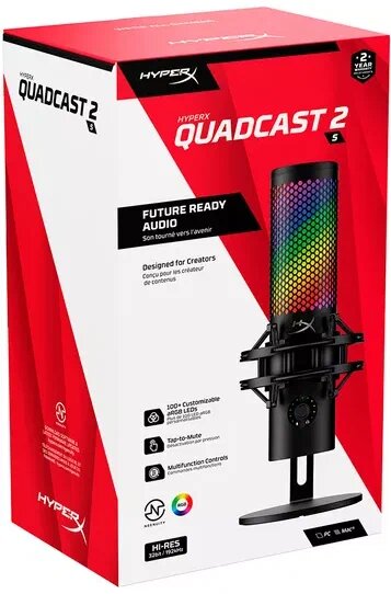 Микрофон HyperX Quadcast 2S Регион - LL — фото 1