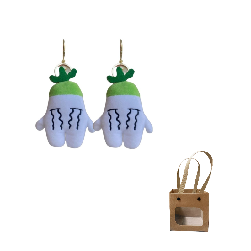 Плюшевые брелоки унисекс XIONGJUN, Big Supplement Little Radish Head Doll *2, высота 10 см
