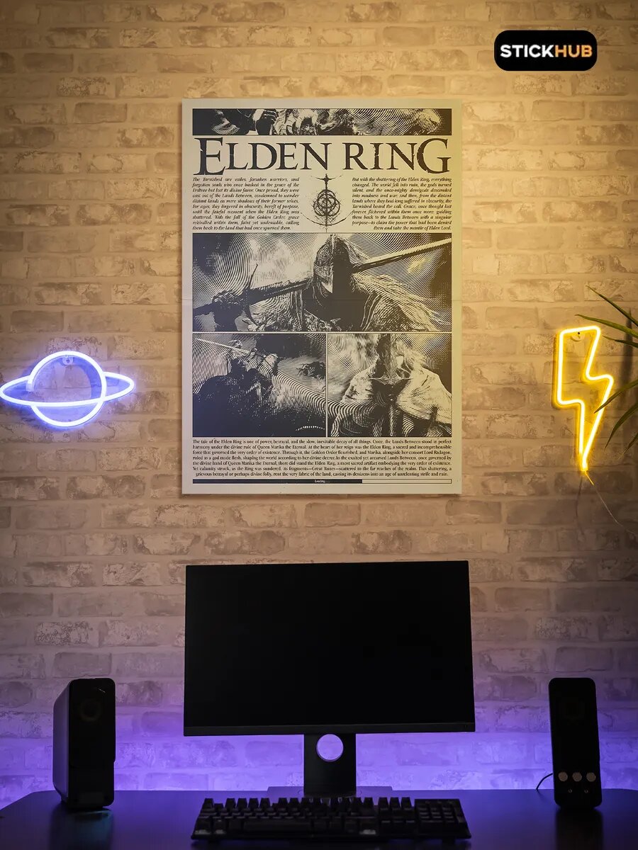 Постер на стену Elden Ring: Retro Newspaper — фото 1