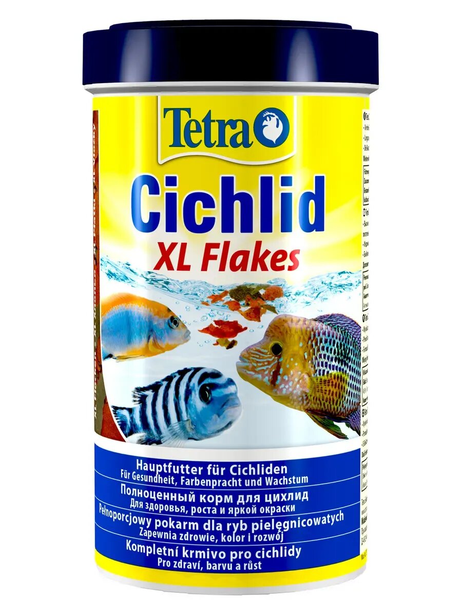 TetraCichlid XL корм д цихлид, хлопья