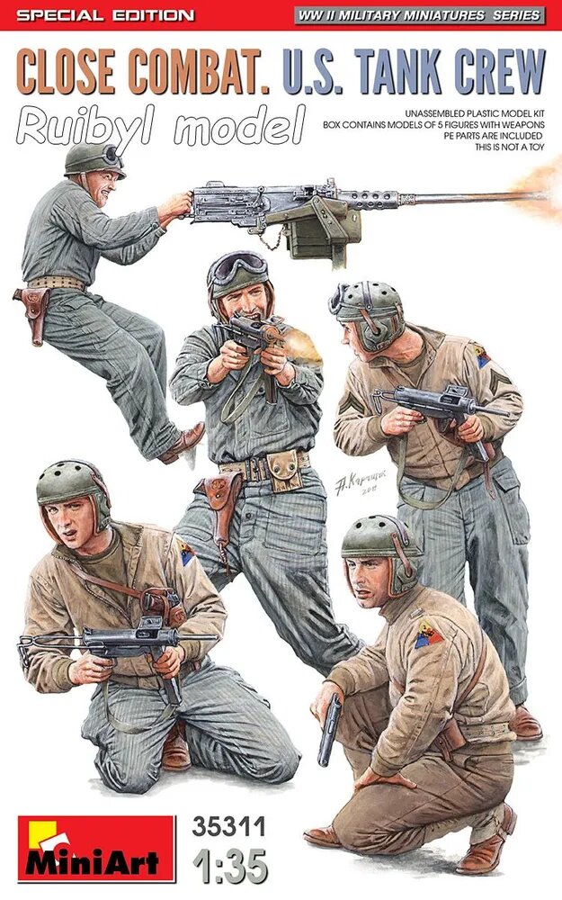 MiniArt 1/35 Экипаж американского танка ближнего боя специального выпуска Модель 35311