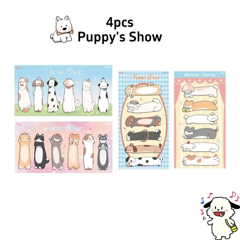 Стикеры-закладки VALIOSOPA 4 шт. Puppy Show