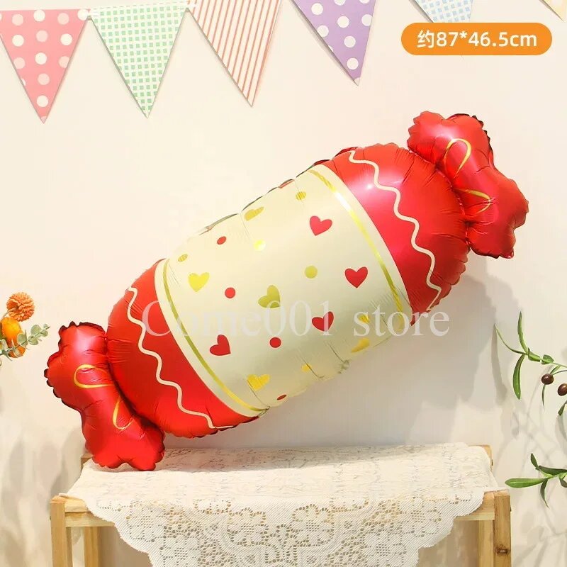 Мультяшные фольгированные шары слоны и конфеты Red heart candy