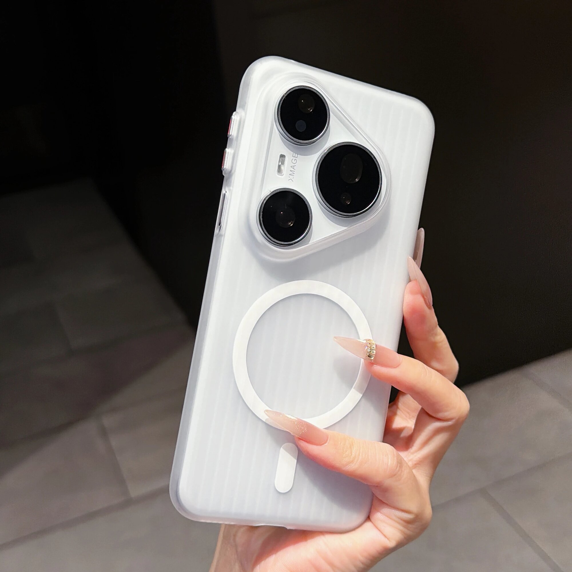 Чехол Huawei Pura 80 Pro White с магнитом