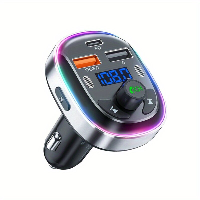 Автомобильный беспроводной FM-трансмиттер с зарядкой и MP3-плеером, модель T81