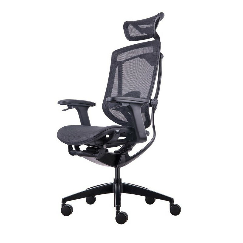 Премиум эргономичное кресло GT Chair Marrit X, черный, регулировка глубины сиденья, Эргономичное кресло