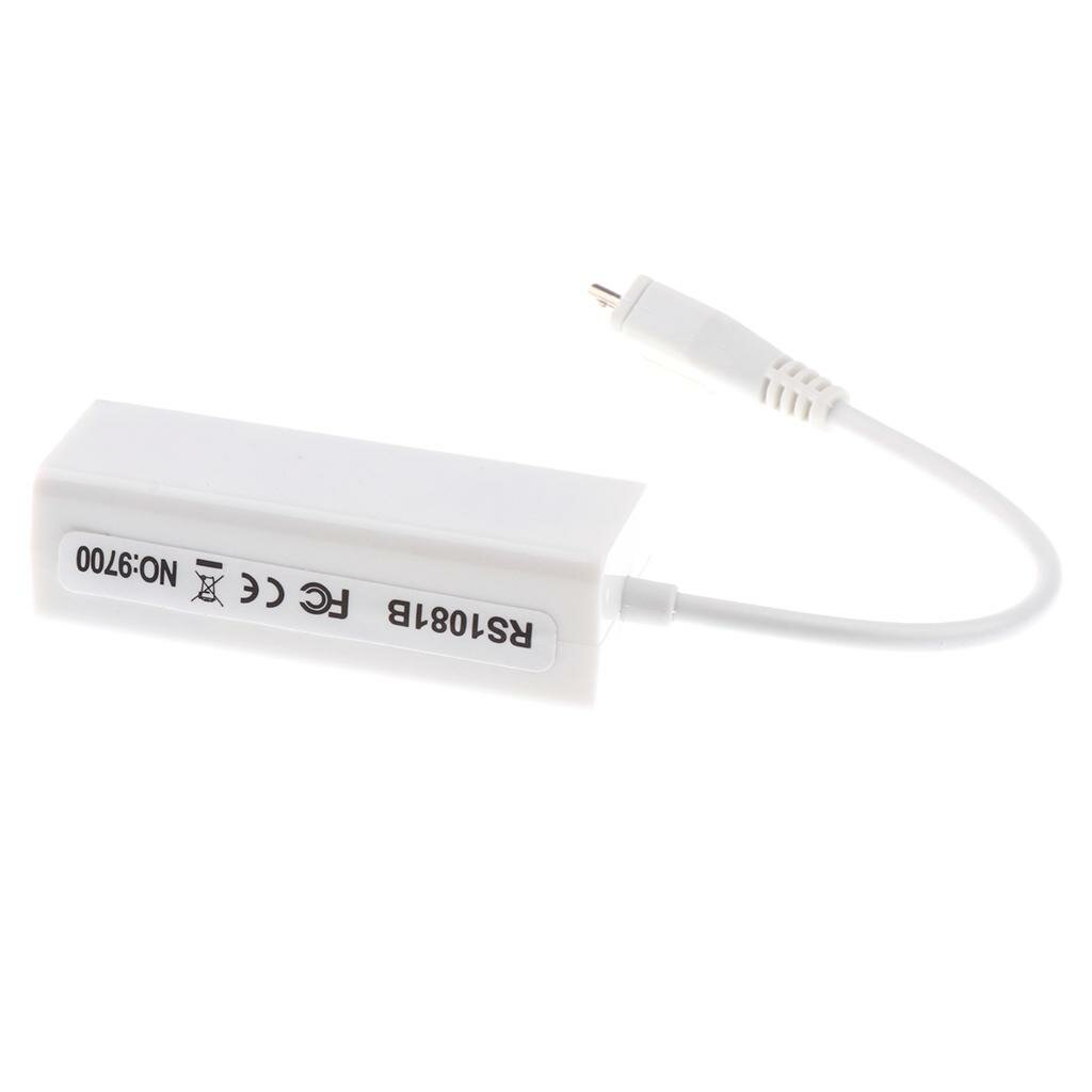 Сетевой адаптер Micro USB — RJ45 LAN 10/100 Мбит/с Fast Ethernet, белый.