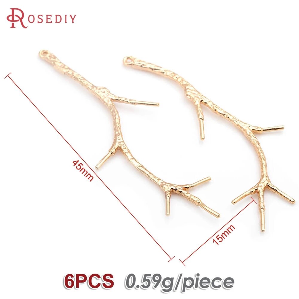 Подвески из латуни Rosediy золотого цвета 49660-18K Gold Color