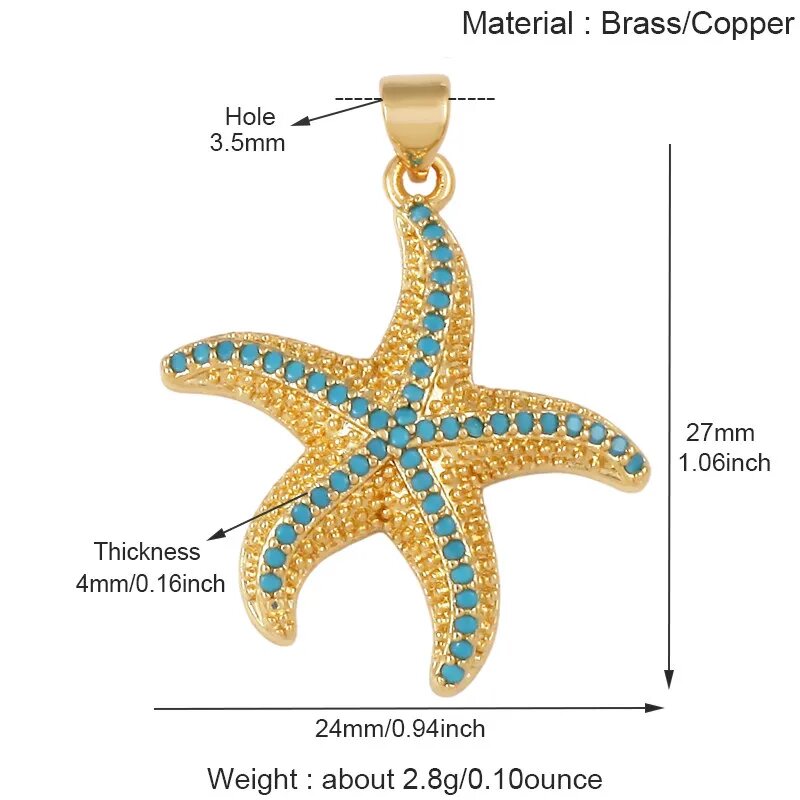 Подвески-шармы Beadsfeeder из латуни с фианитами 18К S623890L1