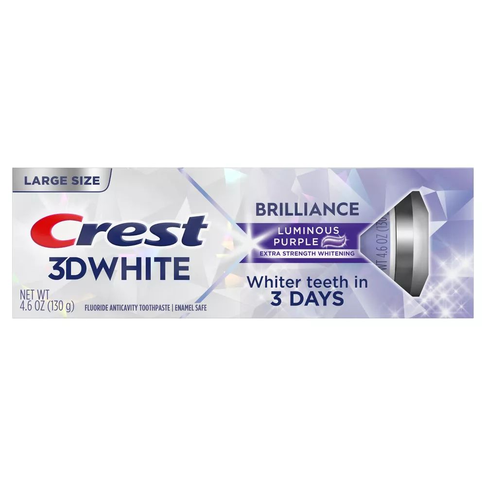 Зубная паста Crest 3D White Brilliance Luminous Purple, 130 г