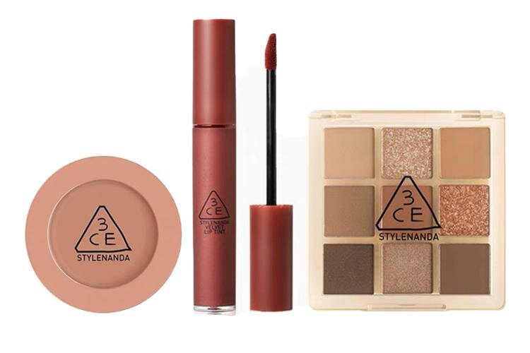 Набор макияжа женский 3CE Champion Velvet Matte Complexion, 3 предмета, антивозрастной, мягкий и полупрозрачный
