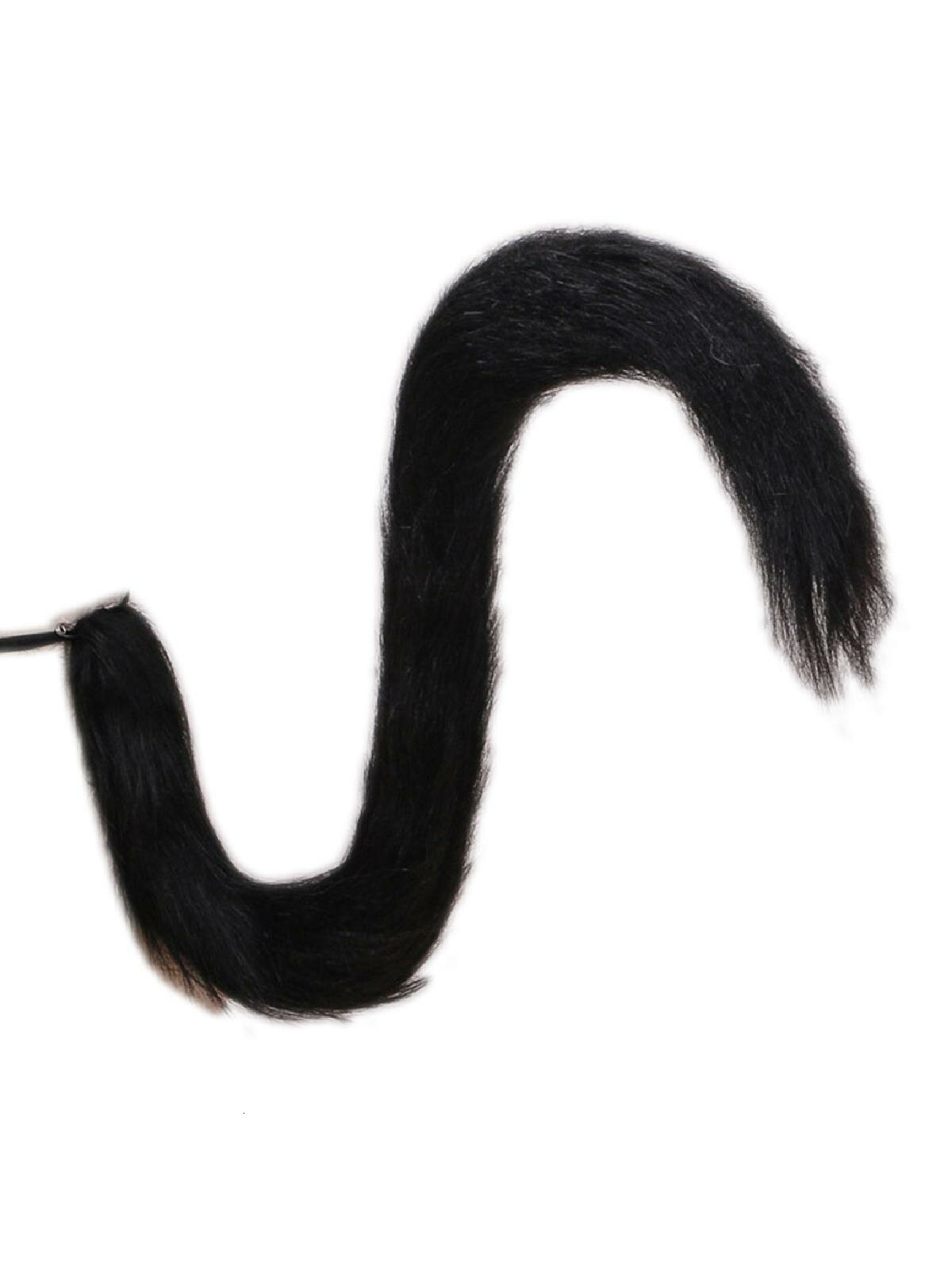 Плюшевый длинный хвост для косплея, Черный