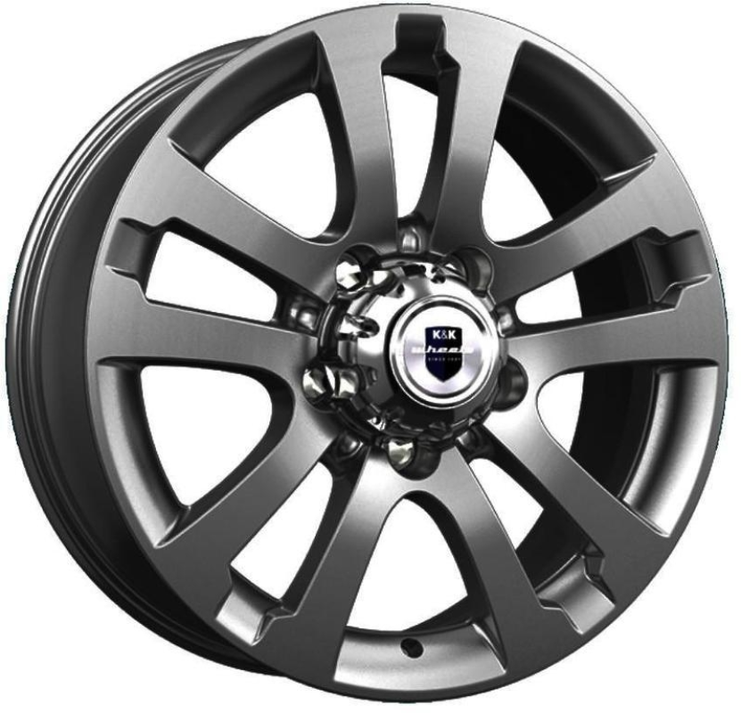 Диск колесный КиК Сахара Patriot 7,0x18 5x139,7 Dia108.5 ET35 цвет дарк платинум