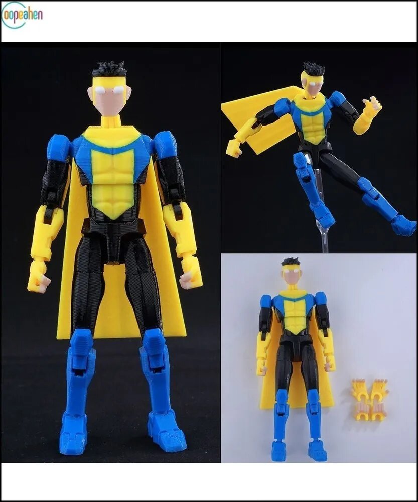 Фигурка Неуязвимый (Invincible) Lucky Dummy 13,3D-печатный подвижный манекен