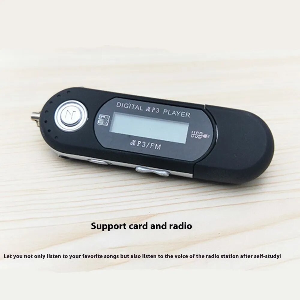 MP3-плеер с аккумулятором, 4 ГБ и 8 ГБ, отображение текста песен, серебристый — фото 1