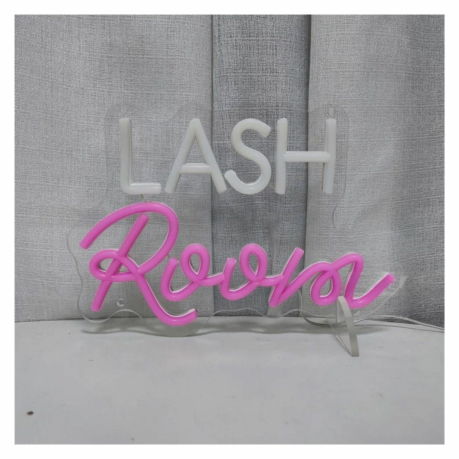 Неоновая Вывеска "Lash Room" Регулируемая Вывеска С Питанием От USB 18,7см 27см