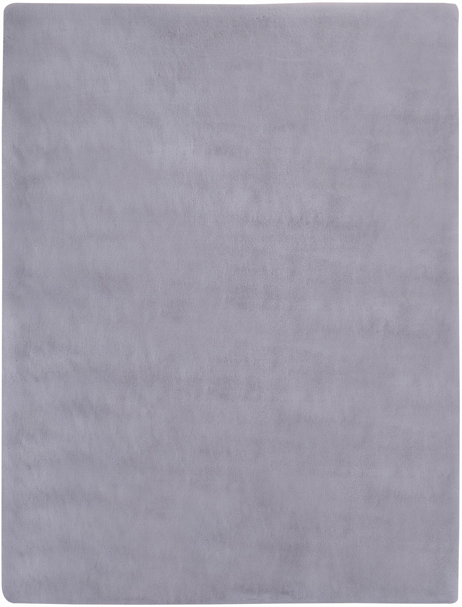 Коврик из высокоплотного искусственного кроличьего меха "REX серый" 80х150 см