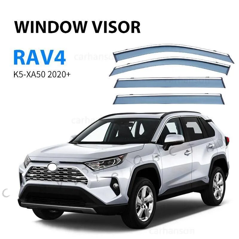 GZBFTDH Дефлектор для окон, 4 шт. для Toyota RAV4 (XA50) 2020-2024, акрил