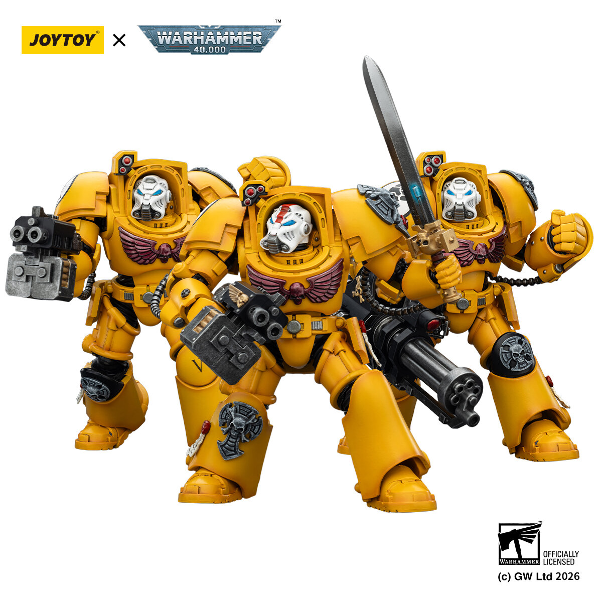 JOYTOY Dark Source Warhammer 40K Имперский кулак Терминатор Трио 1:18 Экшн Солдат