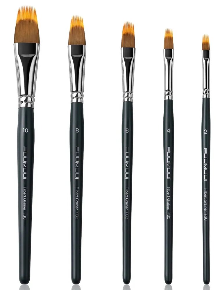 FUUMUUI Набор кистей для рисования Кошачий язык № 2, 4, 5 шт.