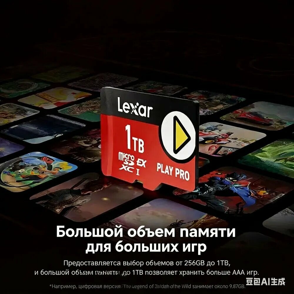 Lexar microSD Express Card для Nintendo Switch 2 - 1TB