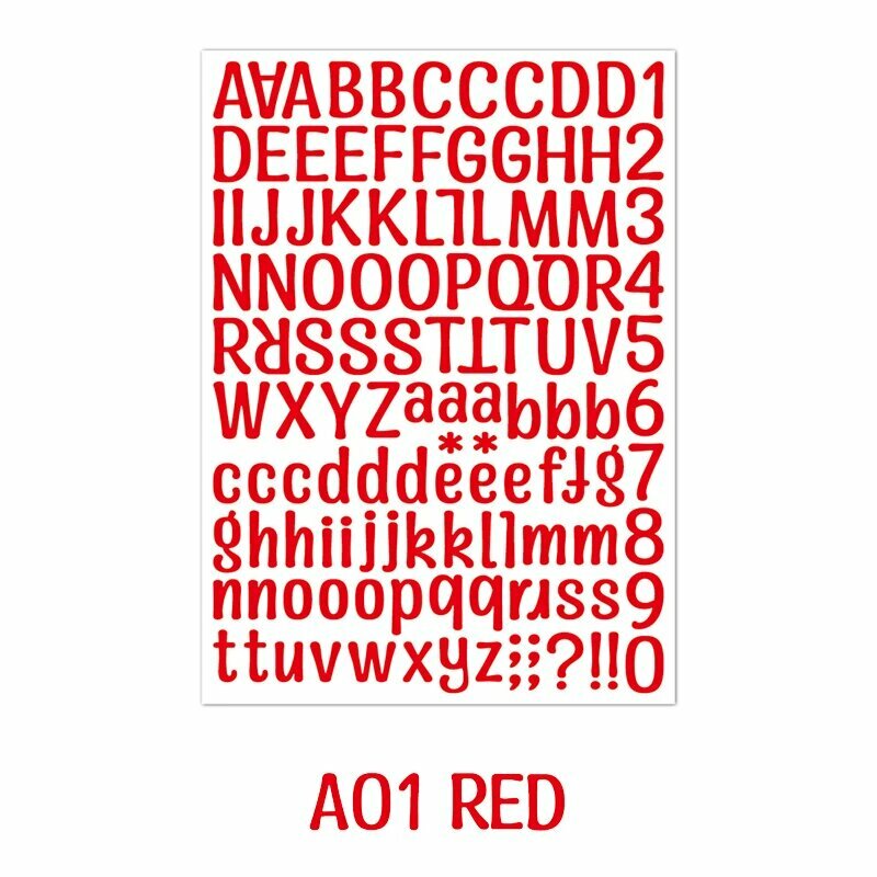 Наклейки виниловые красные A01 Red