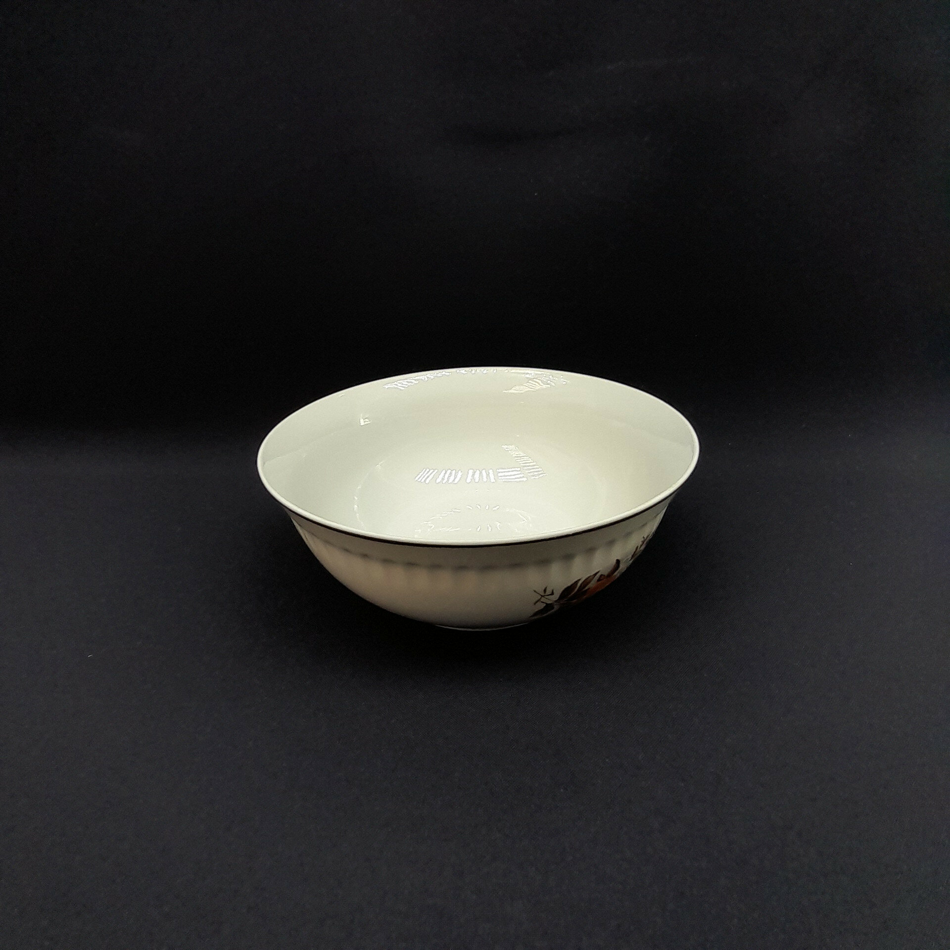 Винтажный салатник, Пролетарий, фарфор деколь позолота 19 см, СССР