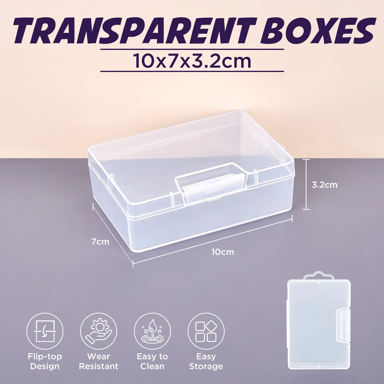 Пластиковый ящик для хранения YX-005 10x7x3.2cm