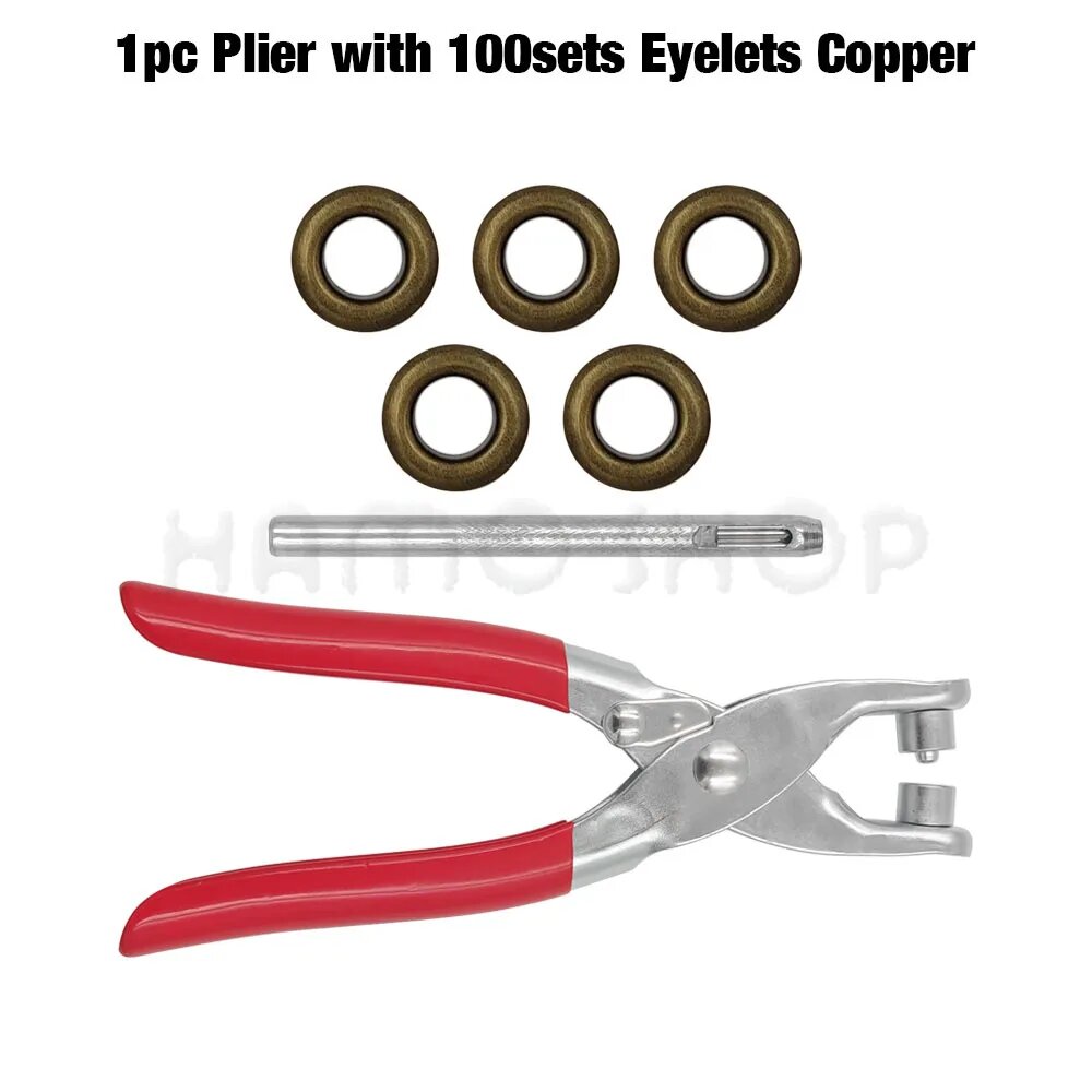 Набор плоскогубцев для люверсов 100sets Copper, 12mm