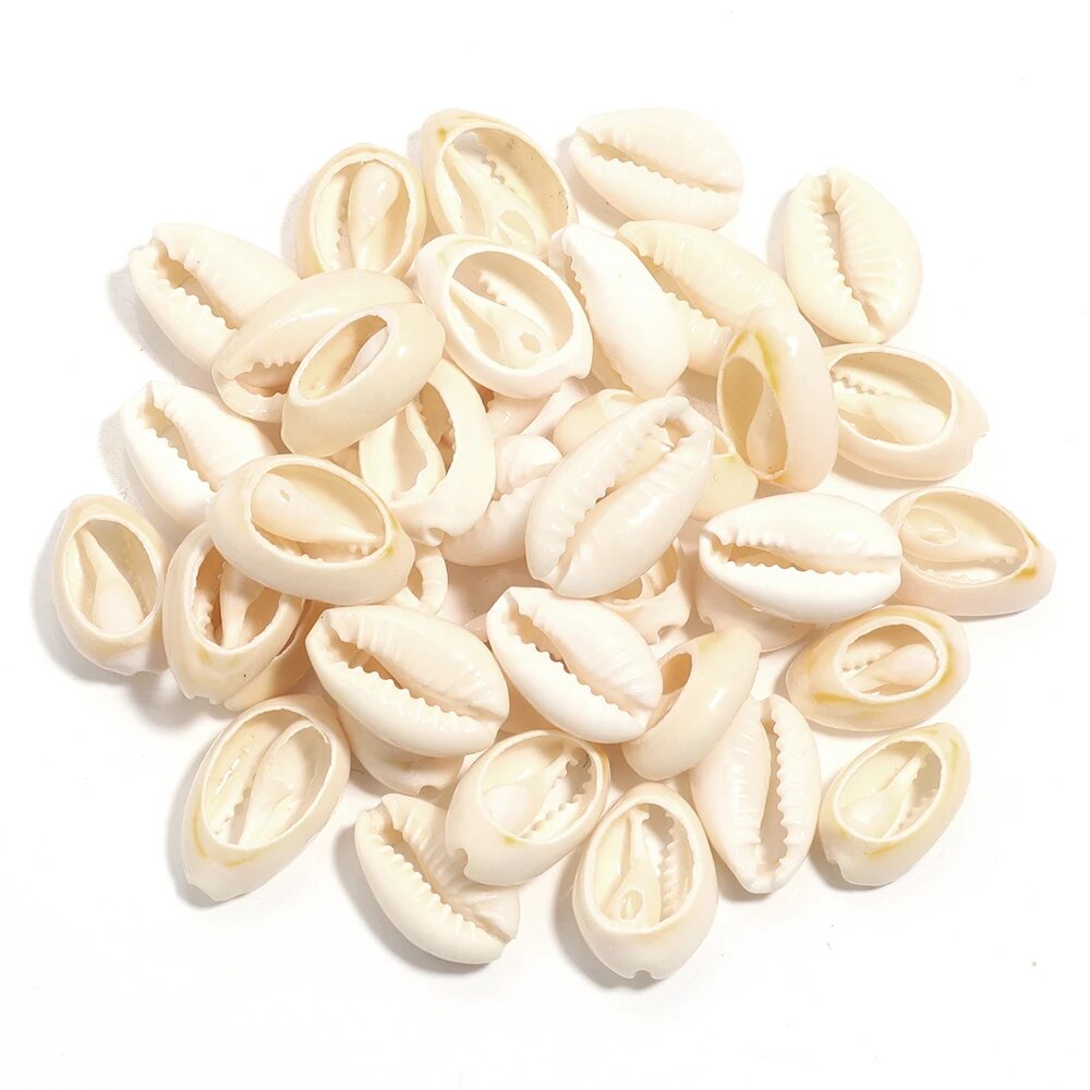 Бусины из ракушек Louleur 23-85 шт. 12-14mm apx 85pcs, white