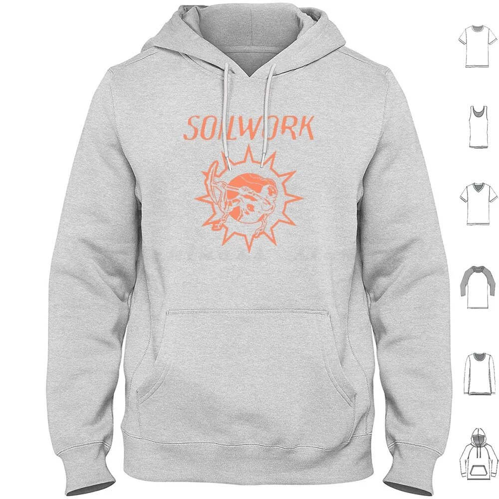Серыя мужская толстовка Soilwork L