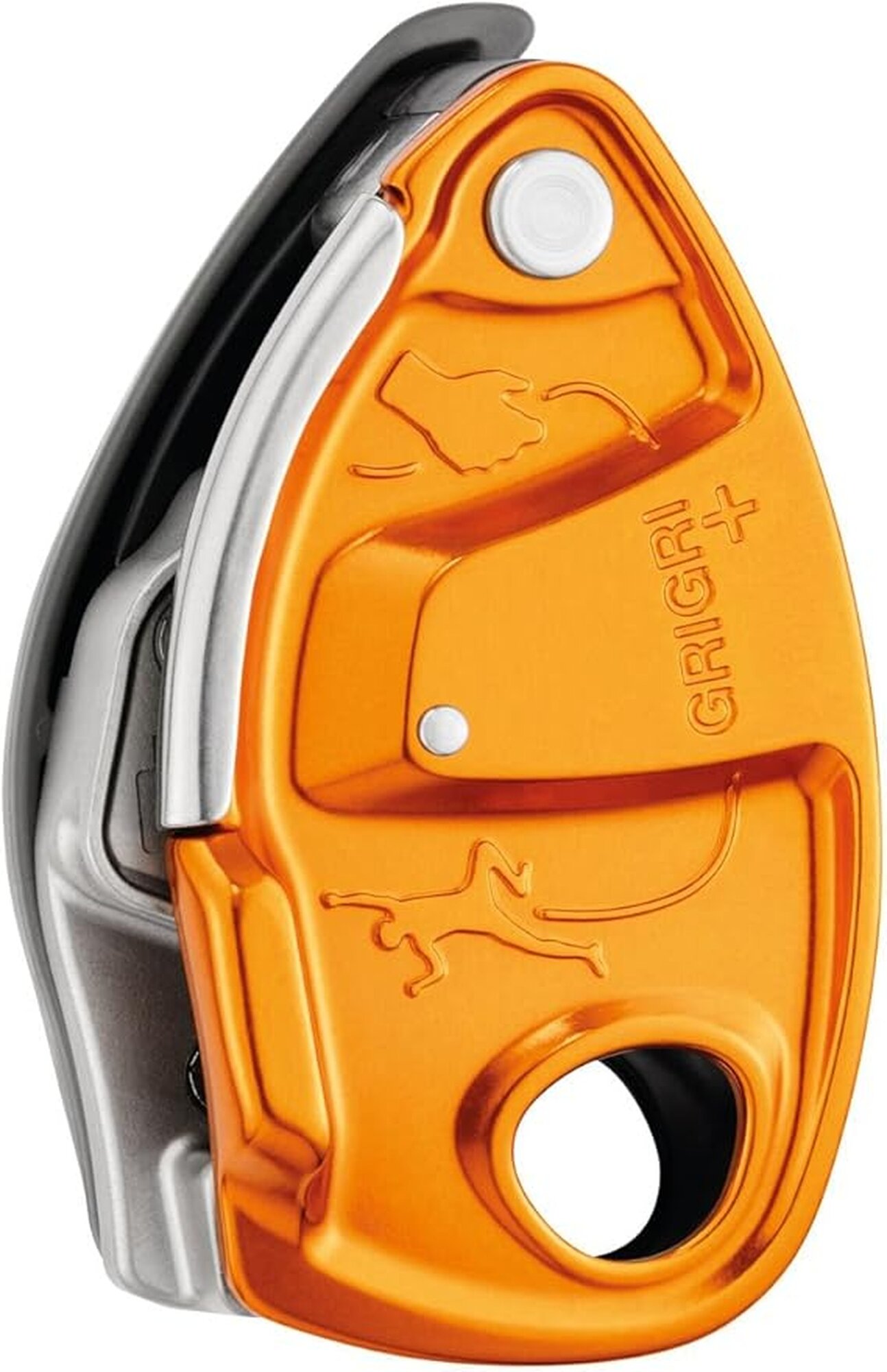 Страховочно-спусковое устройство Petzl D13A AG нержавеющая сталь, цвет оранжевый