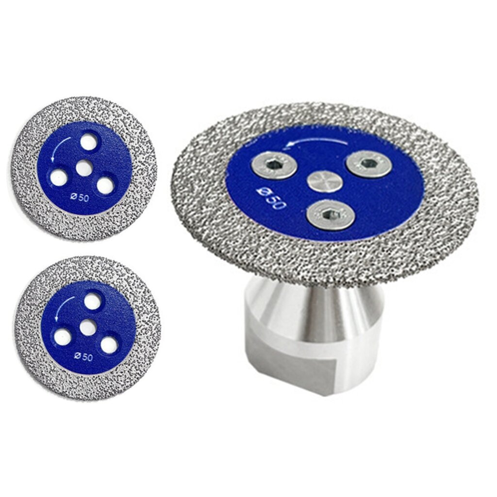 3ШТ Алмазные Режущие Диски Диаметром 50 мм С Пильным Диском Шлифовальный Диск С Фланцем M14 для Плитки Керамического Камня Влажного Сухого Использования