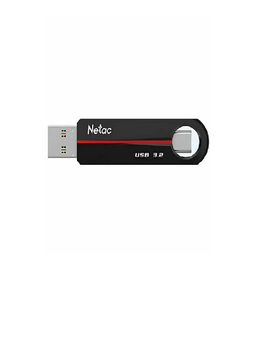Накопитель Netac US18, USB 3.2 Type-C, 64 Гб, поворотный корпус