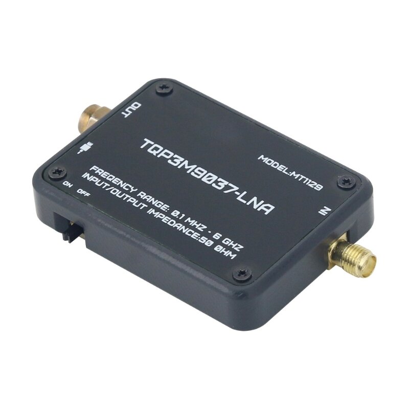Малошумящий Усилитель TQP3M9037 для Анализаторов спектра Радиоприемников Типа C Перезаряжаемый Усилитель 100 кГц-6 ГГц 50 Ом