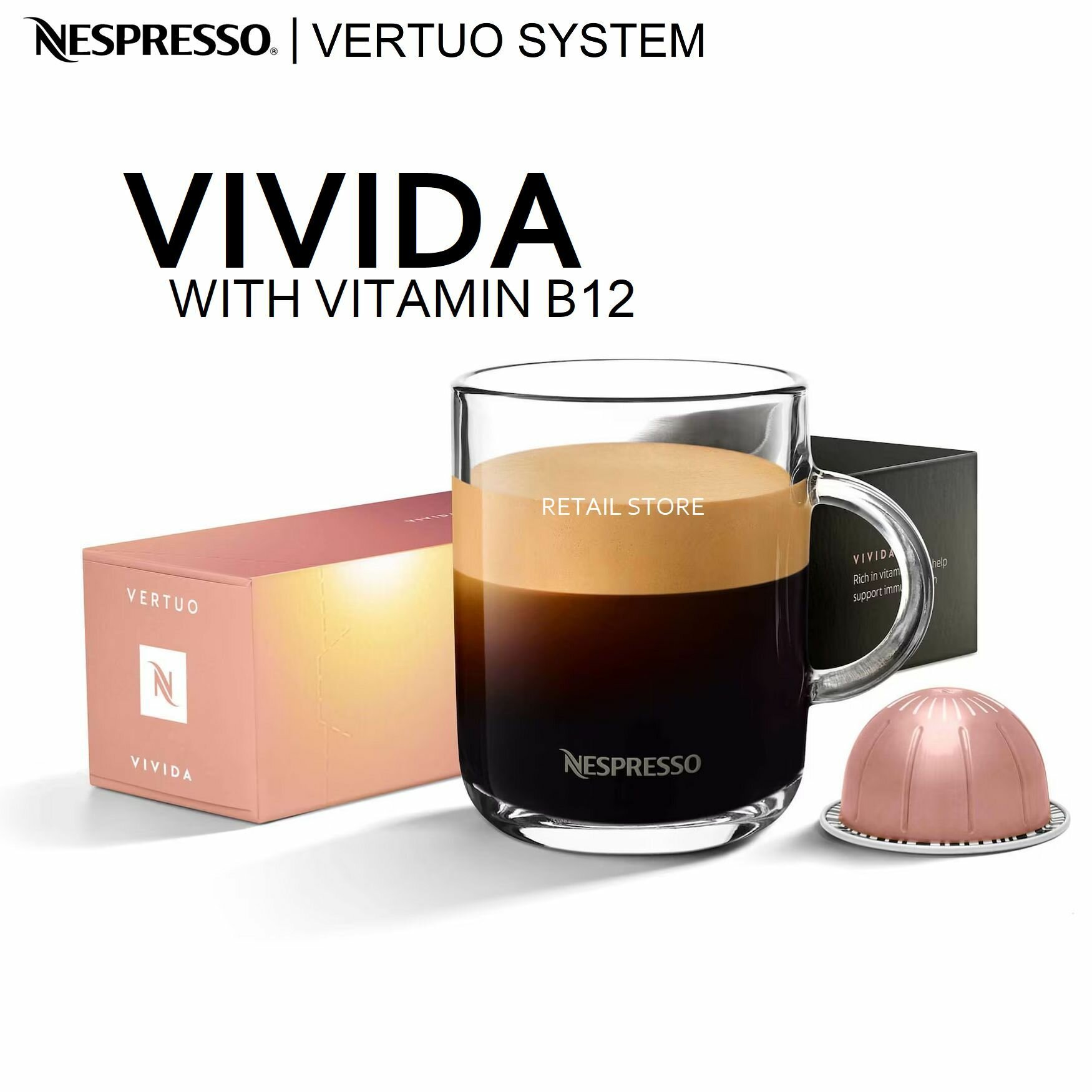 Кофе Nespresso Vertuo VIVIDA в капсулах, объем 230 мл, упаковка 10 шт
