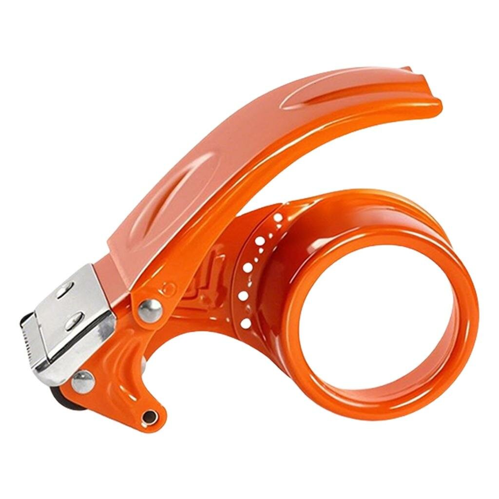 Ручной диспенсер для упаковочной ленты, 5 см оранжевого цвета без проте