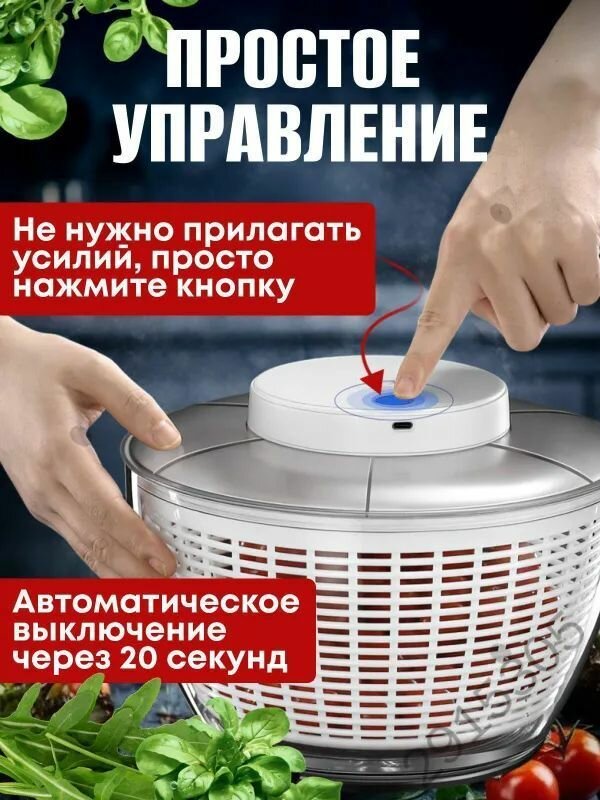 Сушилка для салата, зелени — фото 1