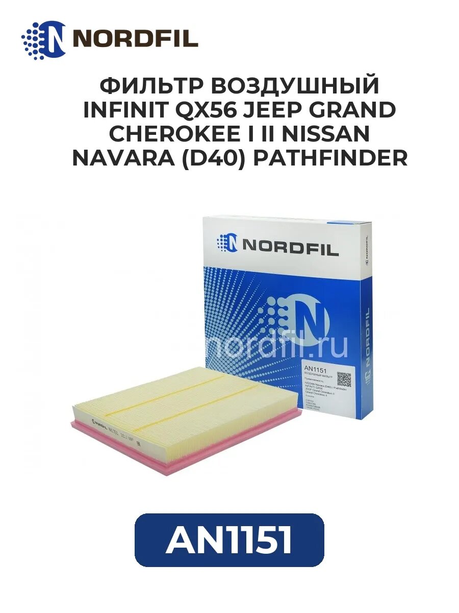Фильтр воздуш. Infinit QX56 Jeep Grand Cherokee I II Niss.