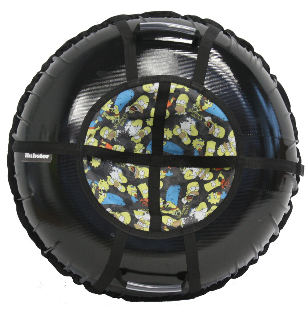 Тюбинг Hubster Ринг Pro черный, симпсоны Black (90см)