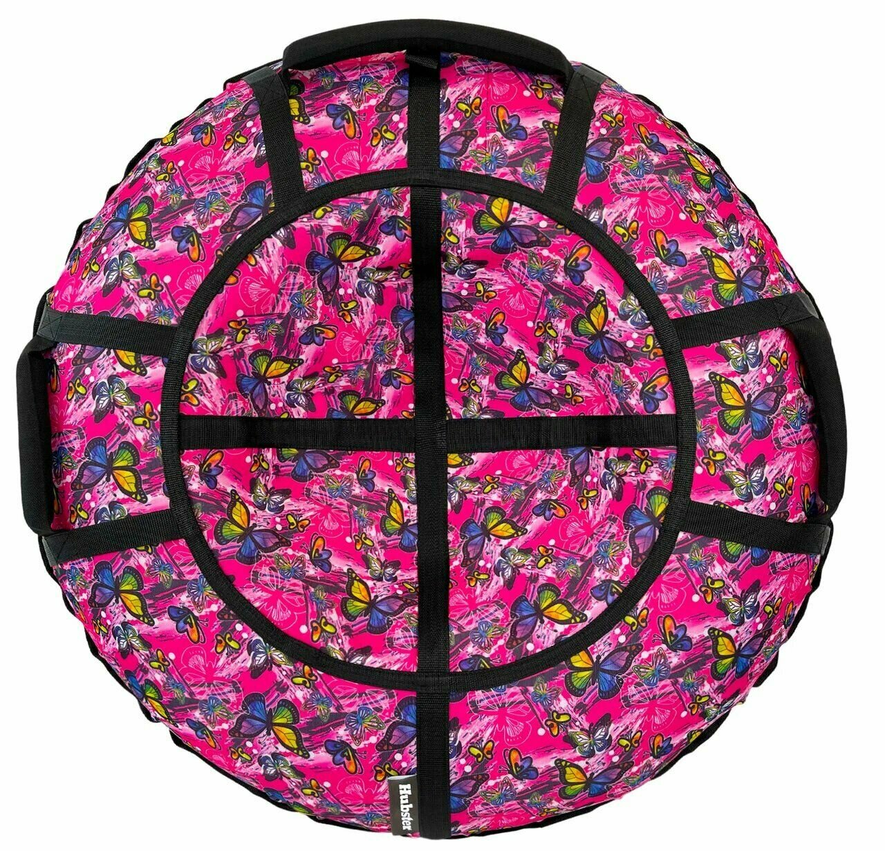 Тюбинг Hubster Люкс Pro S Махаон розовый 120см