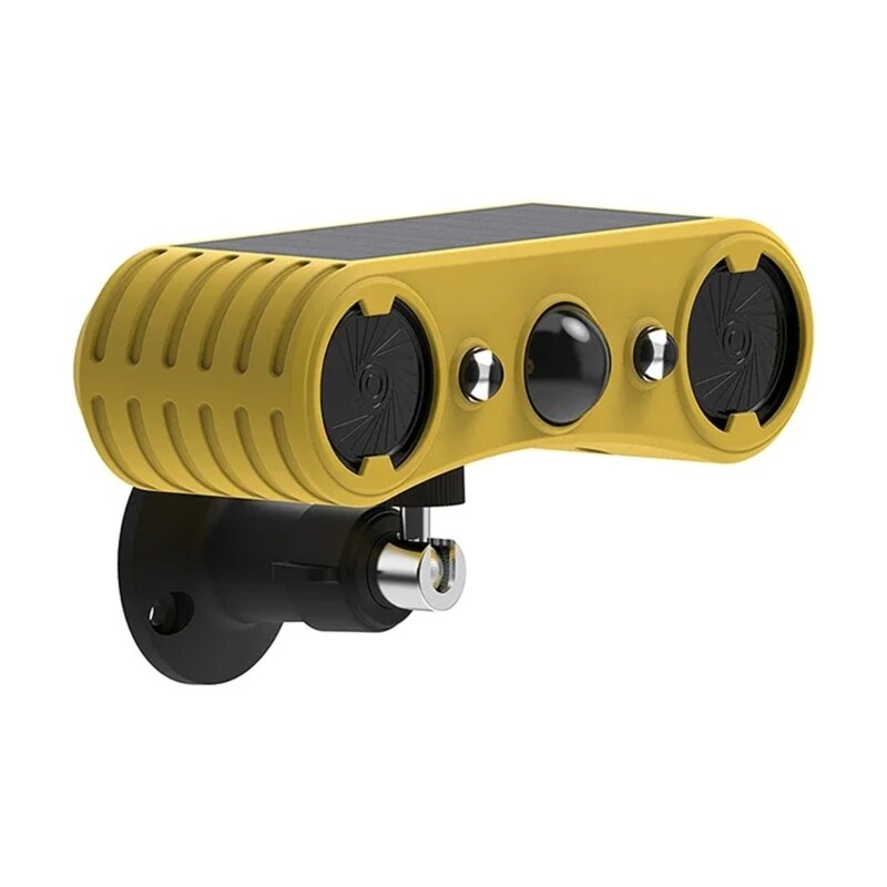 Солнечный Датчик движения Сигнализация Наружная Сигнальная Лампа Громкая Охранная Сигнализация со Стробоскопом Противоугонное Сигнальное Устройство