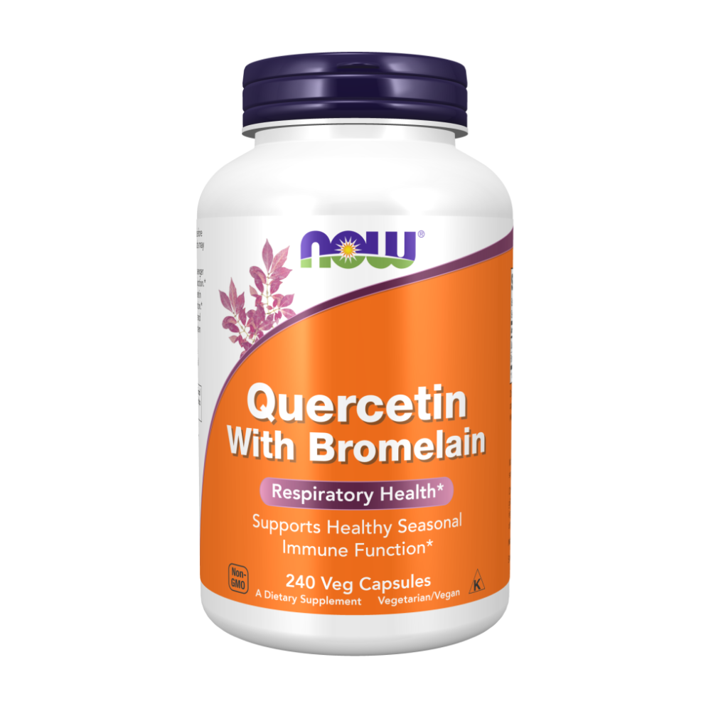 Бромелайн NOW Quercetin With Bromelain капс, 250 мл, 160 г, 120 шт