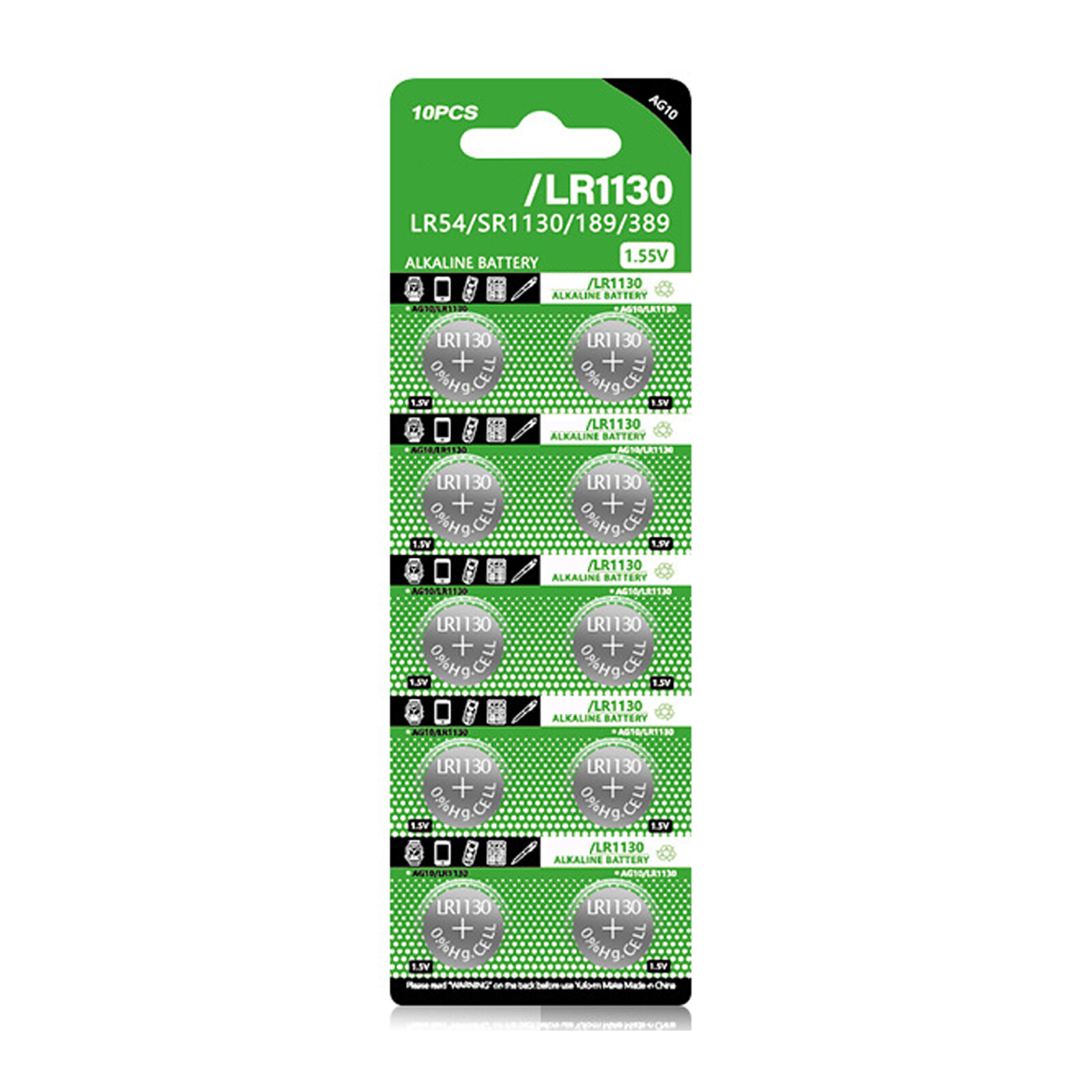 10 штук батареек LR1130 1.5V для гаджетов и аксессуаров,