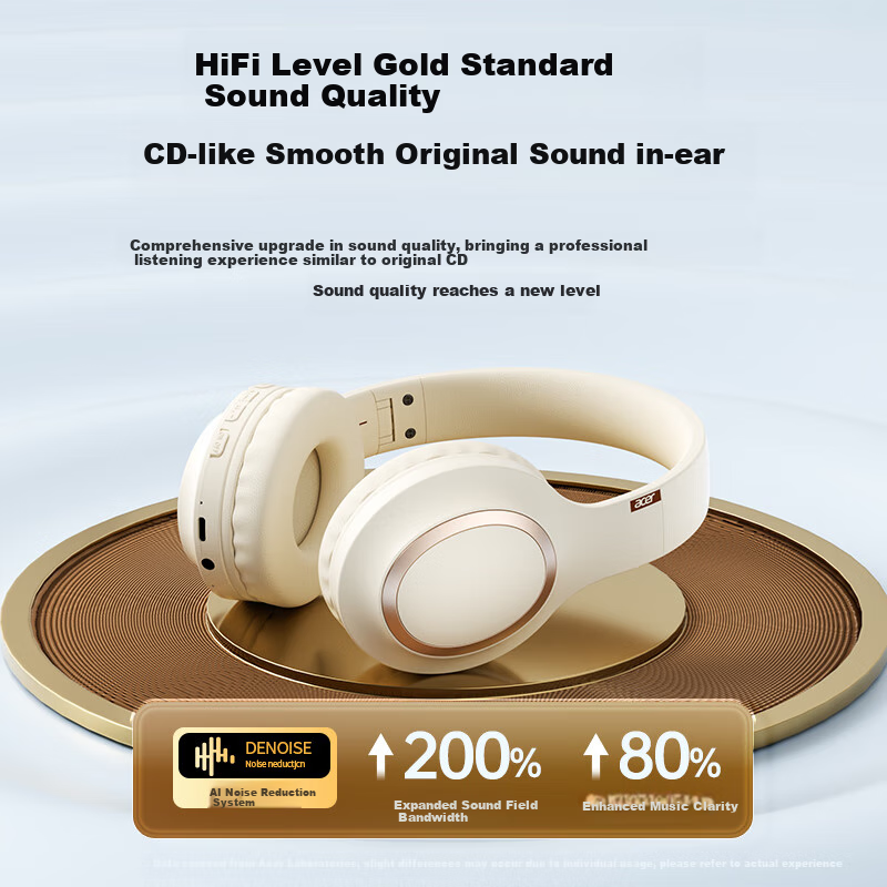 Наушники беспроводные Bluetooth Acer OHR300 с шумоподавлением для игр и спорта, 60 часов автономной работы, HIFI-звука