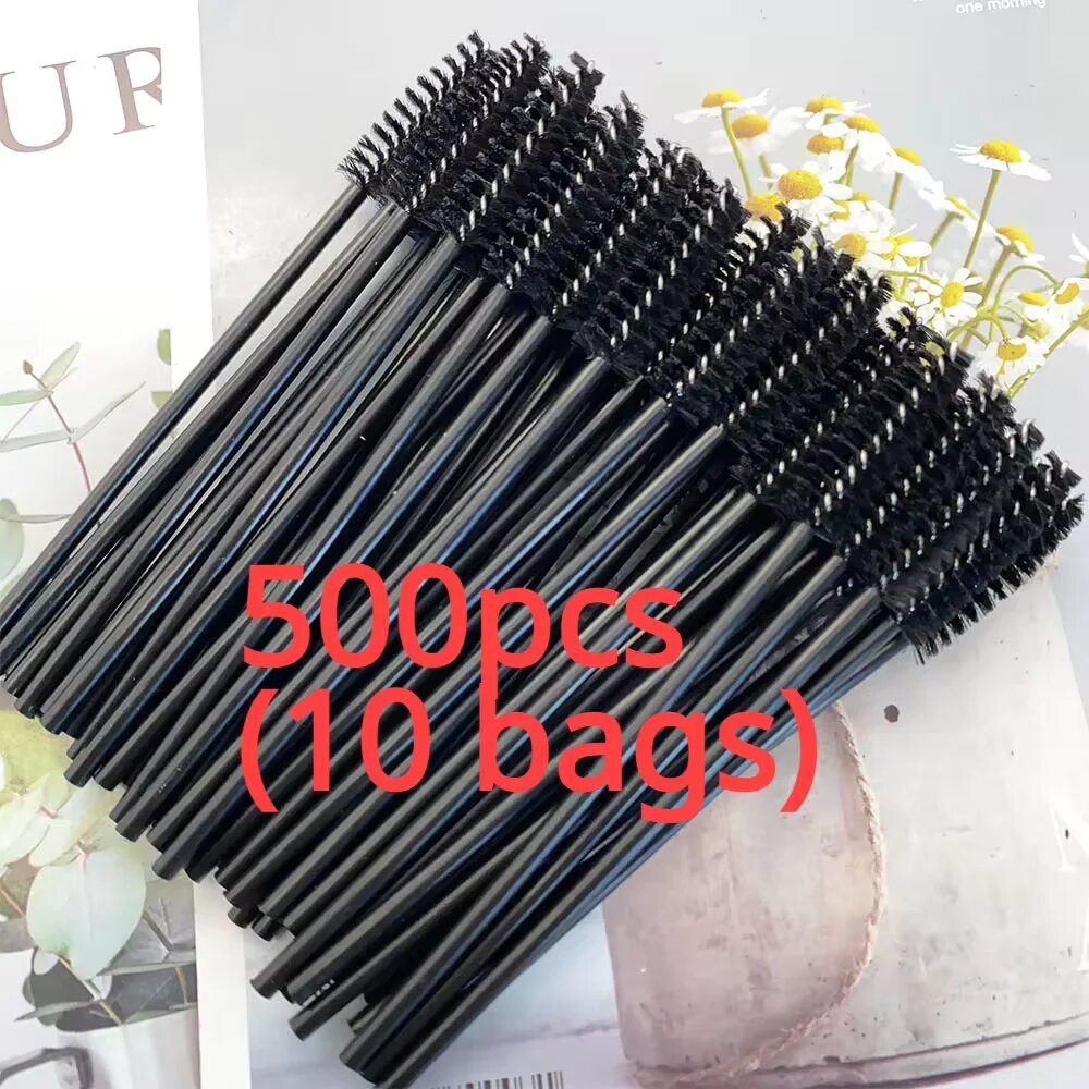 Одноразовые кисти для туши, 500шт, черные