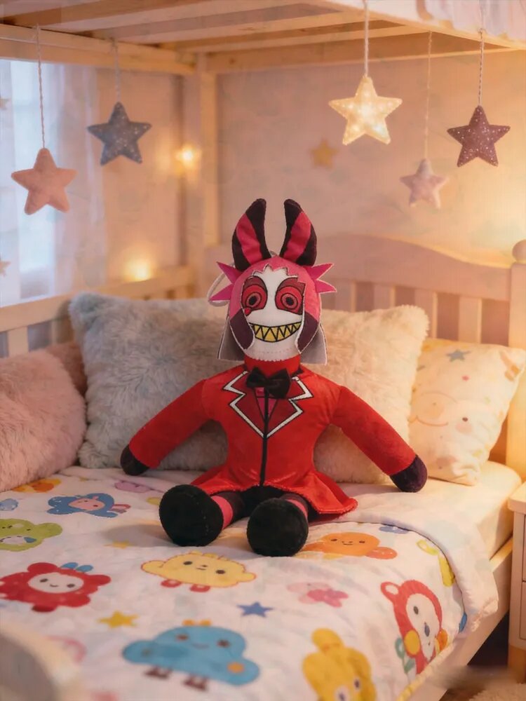 Мягкая игрушка Hazbin Hotel Alastor 32 см из хлопкового волокна, мягкая кукла, подарок на день рождения — фото 1