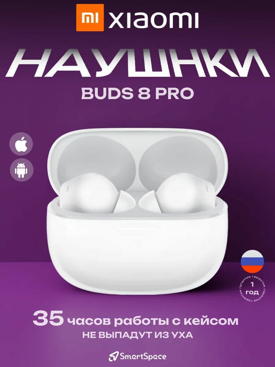 Беспроводные наушники REDMI Buds 8 Pro Cloud White